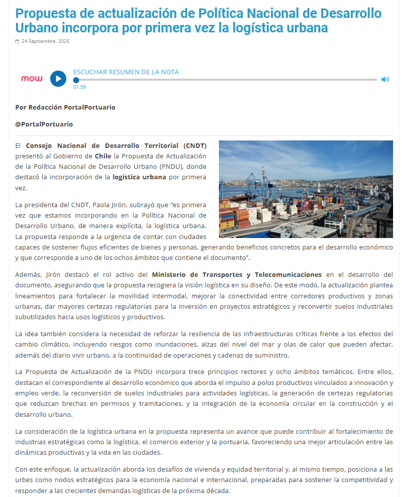 Propuesta de actualización de Política Nacional de Desarrollo Urbano incorpora por primera vez ...